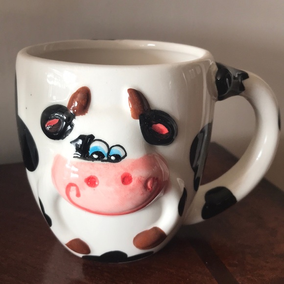 Kitchen | Ceramic Cow Mug | Poshmark